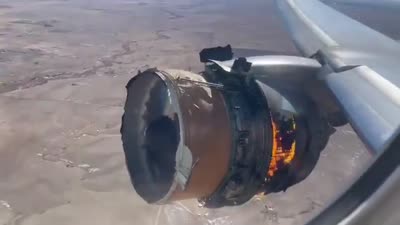 United Airline aircraft engine catches fire, February 21, 2021 - Marefa ...
